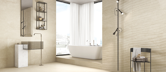 Beige wall tiles by GEMINI from CTD Tiles