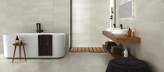 Limestone Natural Stone Effect Wall & Floor Bathroom Tiles | CTD Tiles