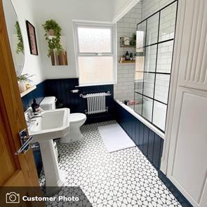 Cuban White Star - Glazed Porcelain Wall & Floor Tile by GEMINI from ...