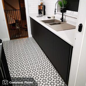 Cuban White Star - Glazed Porcelain Wall & Floor Tile by GEMINI from ...